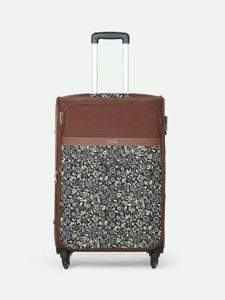 Zouk FloMotif Avasa Trolley Bag (Medium) Expandable Check-in Suitcase 4 Wheels - 24 inch ...
