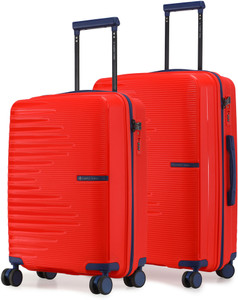 NASHER MILES Havelock TSA Lock HardSide Polypropylene Set of 2 Red ...