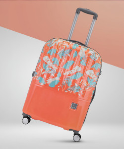 Genie FOLIAGE 55 Cabin Suitcase 8 Wheels - 22 22 CORAL - Price in India ...