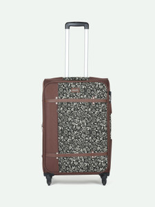 Zouk FloMotif Saira Trolley Bag (Medium) Expandable Check-in Suitcase 4 Wheels - 24 inch ...