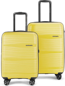 NASHER MILES Nicobar Hard-Sided Dual Tone Polypropylene Luggage Set of ...