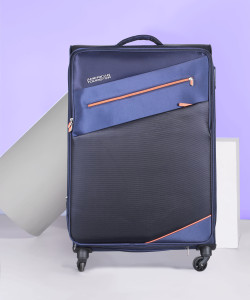 AMERICAN TOURISTER Fiji spinner Soft Trolley 82 cm (Navy) Expandable ...