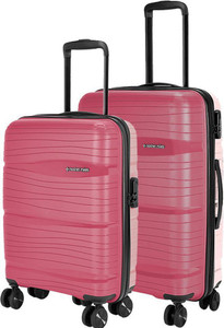 NASHER MILES Nicobar Hard-Sided Dual Tone Polypropylene Luggage Set of ...