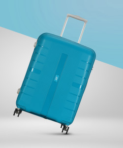 VIP VOYAGER-PRO STROLLY 360 TBL Cabin Suitcase 8 Wheels - 22 Inch Teal ...