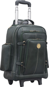 BRAND LEATHER Rolling Backpack Wheeled Laptop Backpack for Travel ...