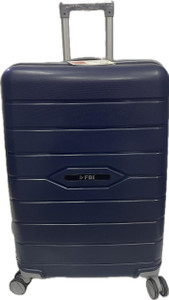 FBI-Fabco Line Blue 24IN Check-in Suitcase 4 Wheels - 24 inch Navy Blue ...