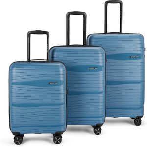 NASHER MILES Nicobar Hard-Sided Dual Tone Polypropylene Luggage Set of ...