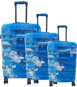 VIP Printed Suitcase Bag Set of 3|Trolley with Anti-Theft Zip|8W ...