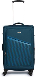 NOVEX Saxon Check-in Size Soft Sided Trolley with 4 Wheel/Anti Theft ...