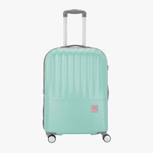 Genie Palm Hard Luggage- Pearl Blue Expandable Check-in Suitcase 8 ...