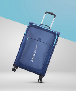 VIP Suprema 8W Str 69 Blue Expandable Check-in Suitcase 8 Wheels - 27 ...