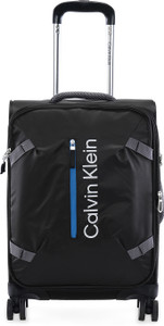 Calvin Klein ROCKAWAY Cabin Suitcase 4 Wheels - 20 Inch BLACK - Price ...
