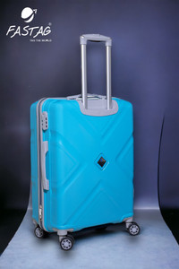 Fastag Cabin-Luggage Polycarbonate Hardsided Luggage 4 Wheel Trolley ...