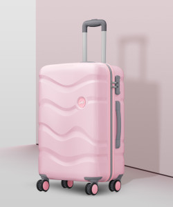Genie Ava Medium Check-in Suitcase (66 cm) - AVA 66 - Marsmallow Check ...