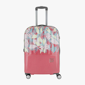 Genie Sprout Hard Luggage- Pink Expandable Check-in Suitcase 4 Wheels ...