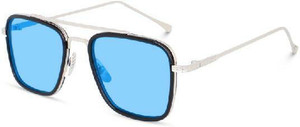 Buy Avaitor Aviator Sunglasses Blue For Men Online @ Best Prices in ...