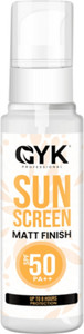 gyk Sunscreen - SPF 50 PA++ Sunscreen Matt Finish - Price in India, Buy ...