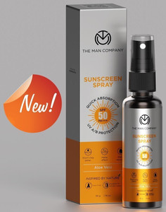 THE MAN COMPANY Sunscreen - SPF 50 PA+++ Spray for men with UVA & UVB ...