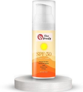 Chic Beauty Sunscreen - SPF 30 SPF-30 Face Cream Prevent Sunburn ...