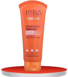 LOTUS HERBALS Sunscreen - SPF SPF 50+ PA++++ UltraRx Matte Sunscreen ...