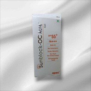 SUN BLOCK Sunscreen - SPF 50 PA+++ OC SPF 45 sunscreen gel, 50Gm ...