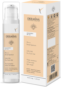 DERMINA Sunscreen - SPF 35 PA+++ Sunscreen Aqua Gel SPF35 ,PA+++,UVA ...