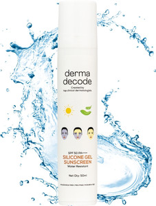 derma decode Sunscreen - SPF 50 PA++++ Waterproof Sunscreen Gel for ...