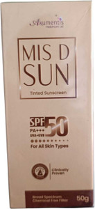 Mis D Sun Sunscreen - SPF 50 PA+++ Tinted Sunscreen SPF 50 PA ...