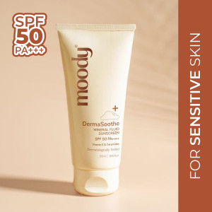 MOODY Sunscreen - SPF 50 PA++++ SensiSoothe SPF 50 PA++++ Mineral ...