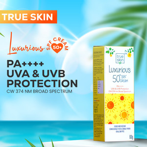 true skin Sunscreen - SPF 50 PA++++ sunscreen cream - Price in India ...
