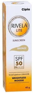 Rivela Sunscreen - SPF 50 PA++++ Ri-vela Lite Sunscreen Bronze Cream ...