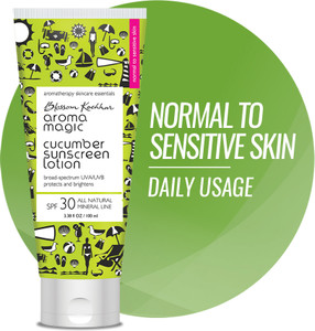 Aroma Magic Sunscreen - SPF 30 PA++ Cucumber Sunscreen Lotion 100 ml ...