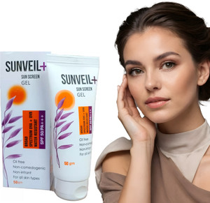 Sunveil Sunscreen - SPF 50 PA+++ Gel: Ultimate UVA + UVB Protection for ...