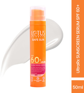 LOTUS HERBALS Sunscreen - SPF 60 PA++++ UltraRX Sunscreen serum SPF 60 ...