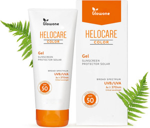 Glowone Sunscreen - SPF 50 PF 50+ Sunscreen | Helocare 360 Water Gel ...