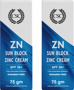 CSC Sunscreen - SPF 50++ PA++ ZN Sunblock Zinc Cream For Cricketers ...