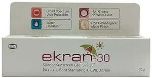 Ekran Sunscreen - SPF 50 PA+++ Silicone Sunscreen Gel - Price in India ...