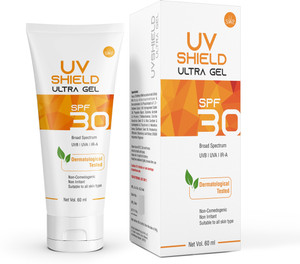 SWR Sunscreen - SPF 30 PA+++ UV Shield Ultra Gel Sunscreen No Parabens ...