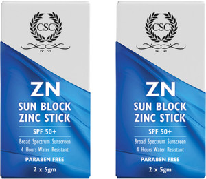 CSC Sunscreen - SPF 50 PA++ ZN Sunblock Zinc Cream Stick For Cricketers ...