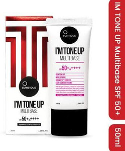 Suntique Sunscreen - SPF 50+ PA++++ I'M TONE UP MULTIBASE - Price in ...