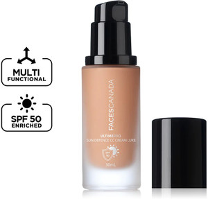 FACES CANADA Sunscreen - SPF 50 Ultime Pro Sun Defense CC Cream Luxe ...
