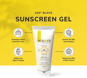 360 Block Sunscreen - SPF 50 PA+++ 360 Block Sunscreen Gel - Price in ...