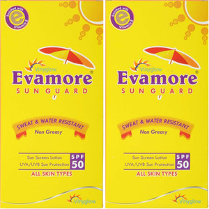 VINYGLOW Sunscreen - SPF 50 PA++ EVAMORE SUNGARD SPF 50++SUN SCREEN ...