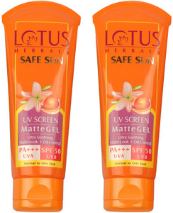 LOTUS HERBALS Sunscreen - SPF 50 PA+++ 50000127_Combo - Price in India ...