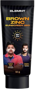 Elemnt Sports Science Sunscreen - SPF 50 PA+++ Brown Zinc Sunscreen ...