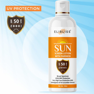 ELIBLISS Sunscreen - SPF 50 PA+++ Outdoor SPF 50 Sunscreen Lotion Full ...