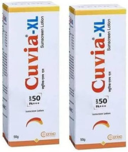 Cuvia Sunscreen - SPF 50 PA+++ -XL SunScreen Lotion 50Gm (Pack of 2 ...
