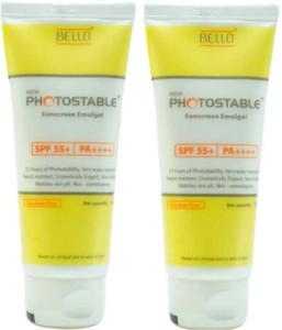 Bello Sunscreen - SPF 50 PA++++ Sunscreen SPF 55 PA++++ Photostable ...