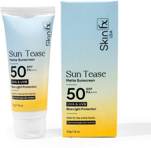 Skin FX Sunscreen - SPF 50 PA+++ Sun Tease Matte Sunscreen SPF 50 PA ...