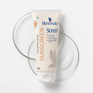 Skinovate Sunscreen - SPF 50 PA++++ 1% Hyaluronic Acid SPF 50 PA+++ UV ...